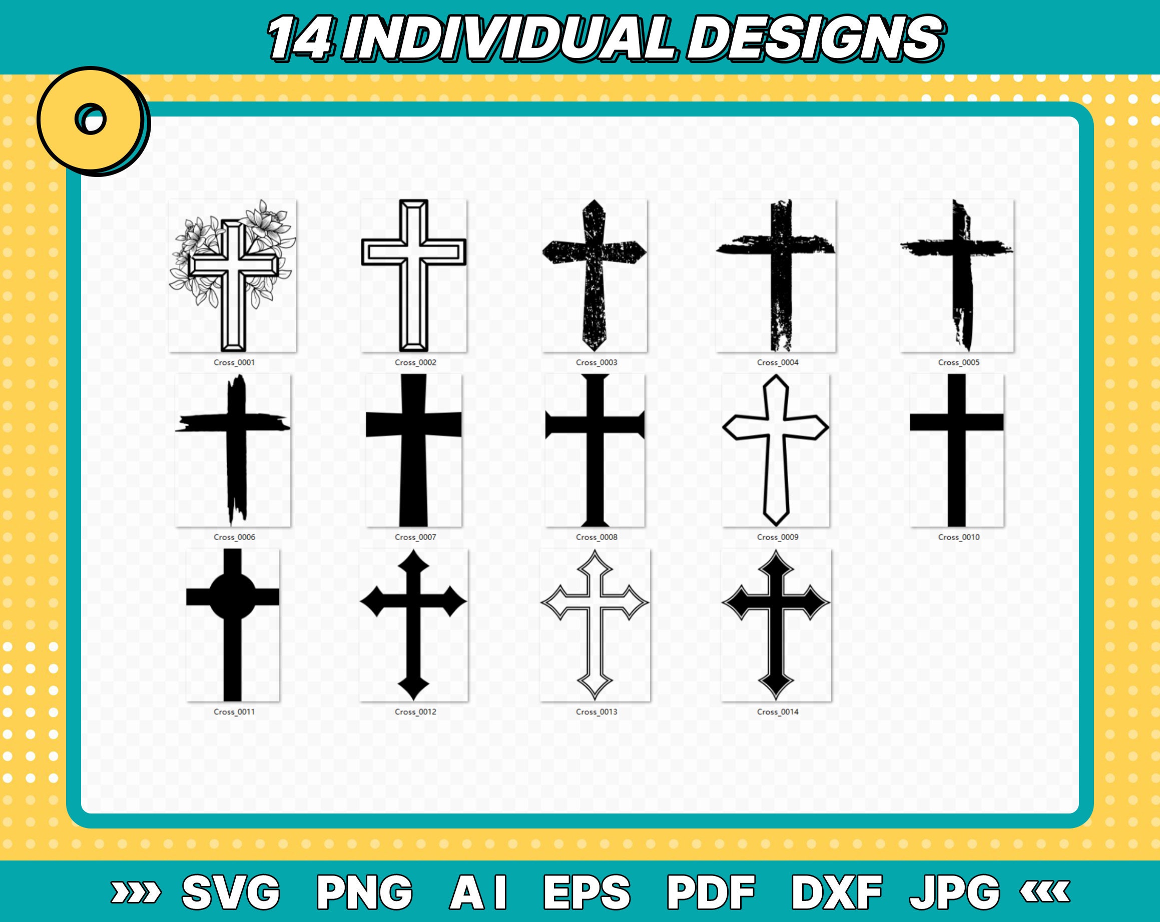 Cross Svg Bundle, Instant Download, Jesus Svg, Old Rugged Cross Svg ...