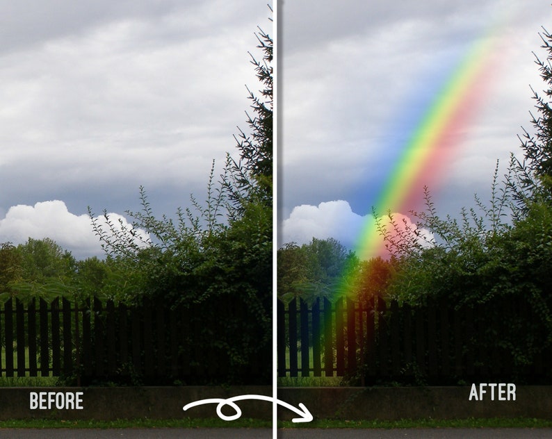 Rainbow Overlays Photography Overlays Rainbow PNG Clipart | Etsy