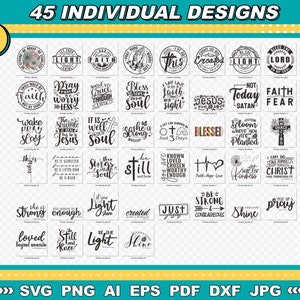 Christian Bundle SVG, Scripture Bundle, Instant Download, Bible Verse ...