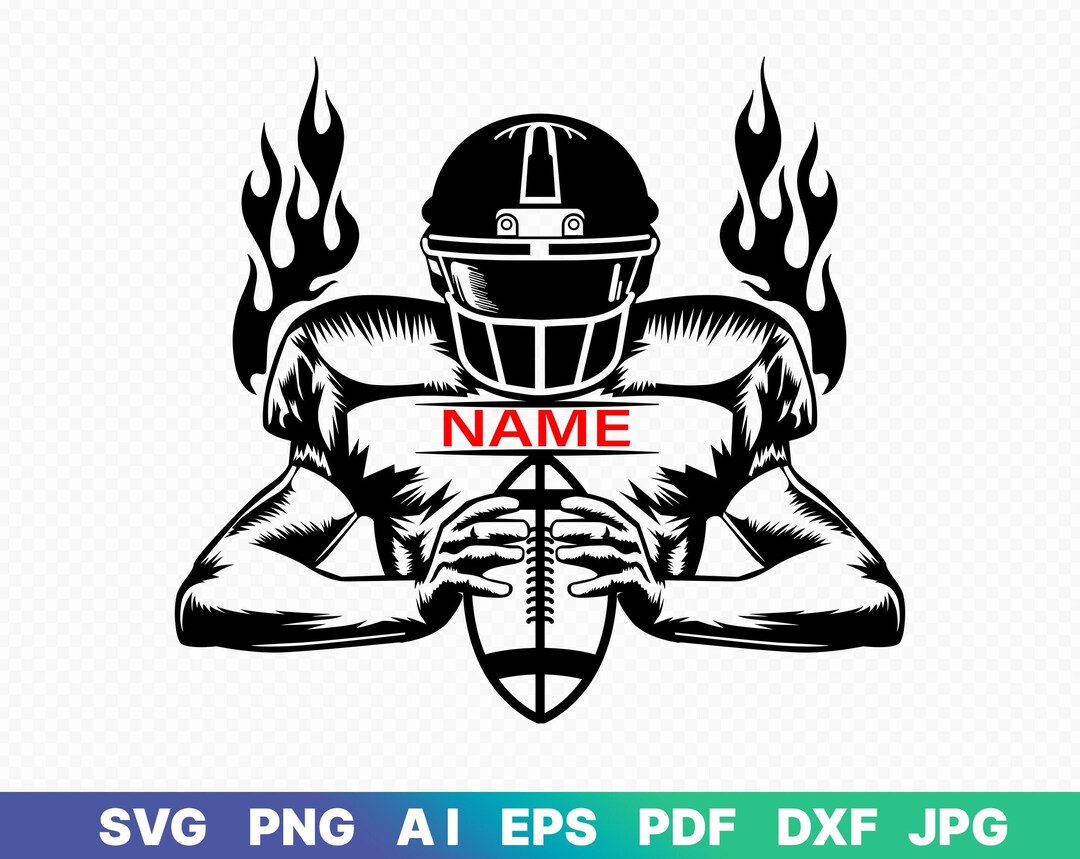 Football Player Svg, Football Name Svg, Football Svg, Football Team Svg ...