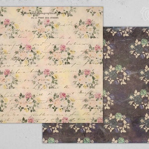 Shabby Paper Textures,vintage Grunge Shabby Backgrounds,digital ...