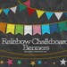 Rainbow Chalkboard Bunting Banners Clip Art, Colorful Chalk Bunting ...