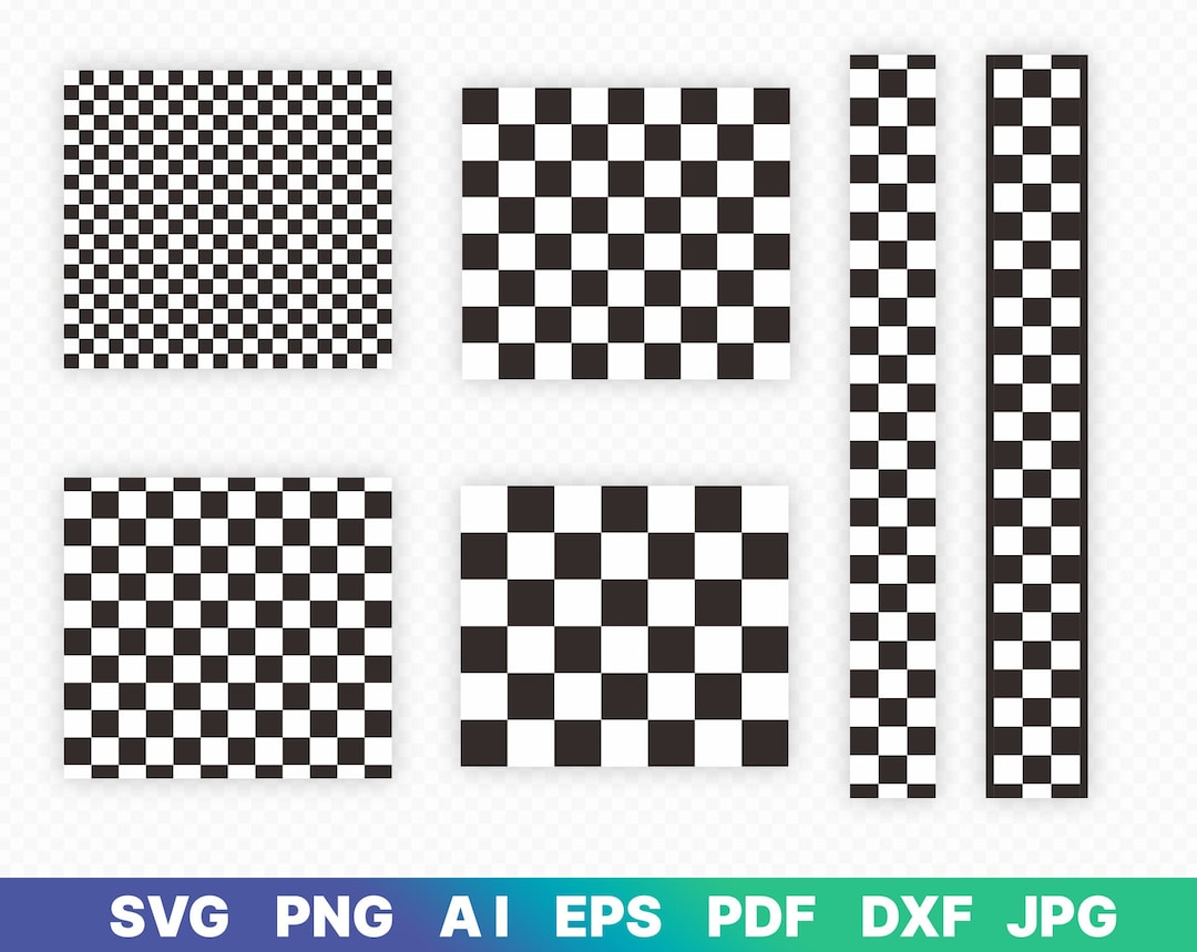 Checkered Pattern SVG / PNG/ PDF, Checkered Pattern Clipart, Checkered ...