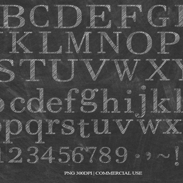 Chalk Letters - Etsy