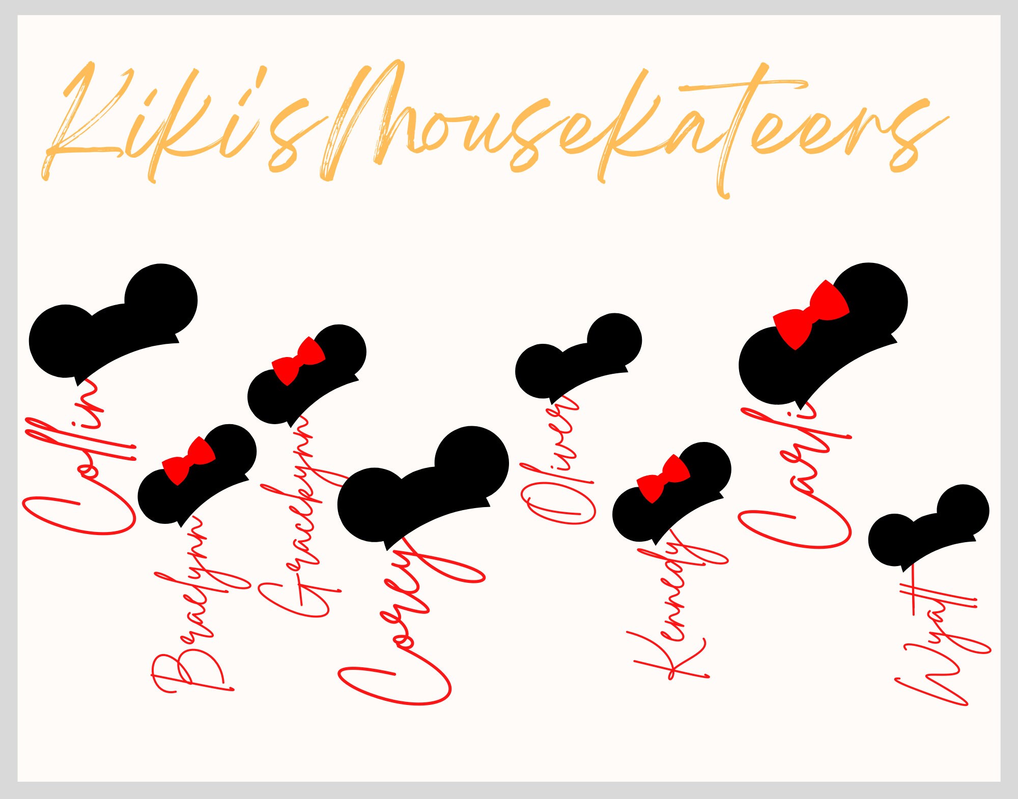 Kiki's grandma's Mousekateers Downloadable File - Etsy