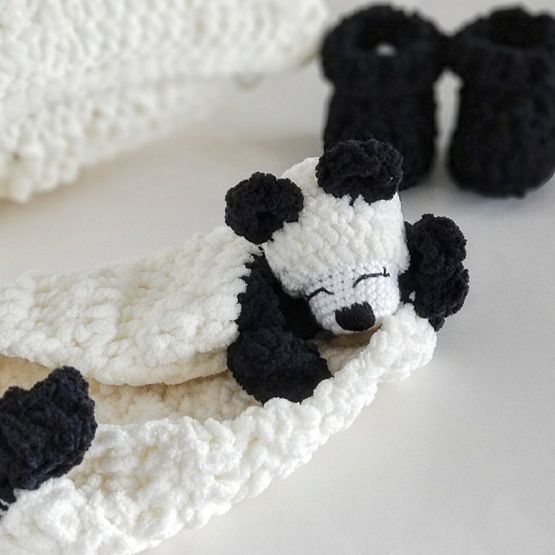 Panda Bear Lovey Panda Stuffie Lovey Baby Lovey Baby Shower Gift - Etsy