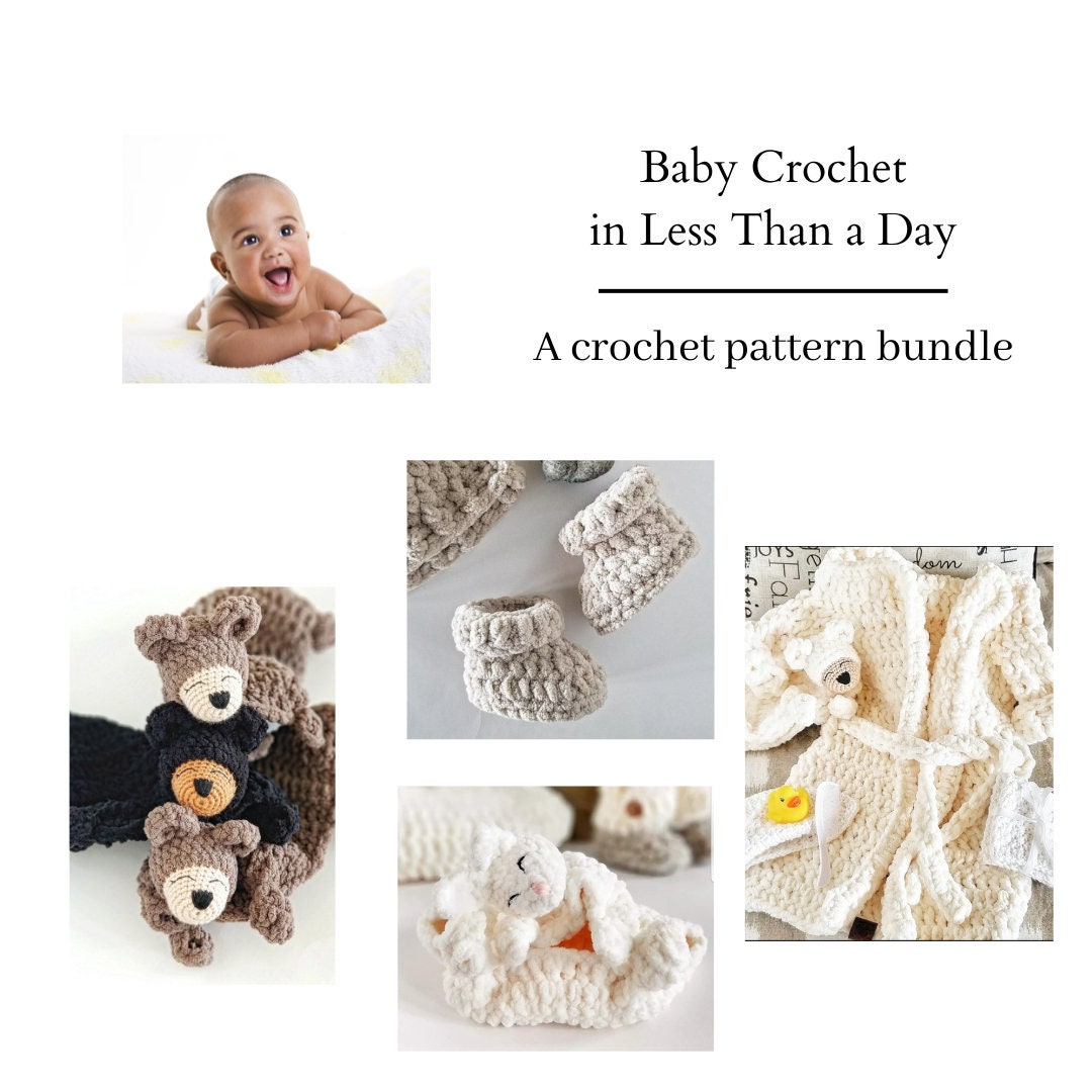 Crochet Pattern Bundle Baby Crochet Patterns Baby Bootie - Etsy