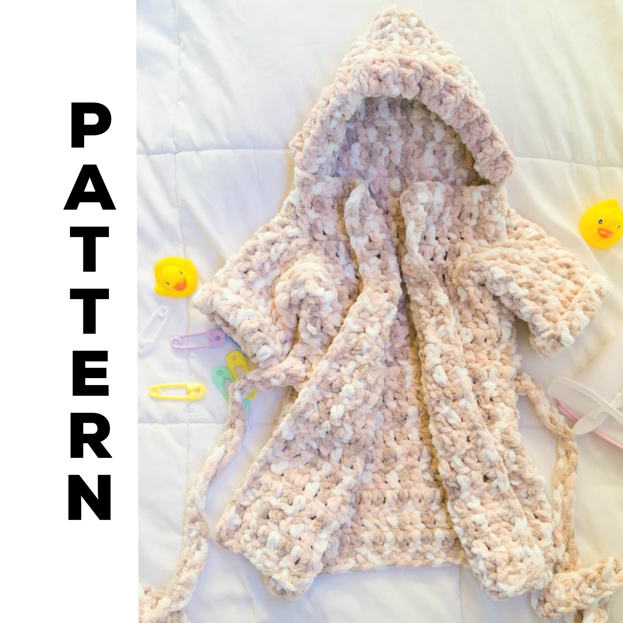 Crochet Pattern Baby Bathrobe Crochet Pattern Cuddly - Etsy