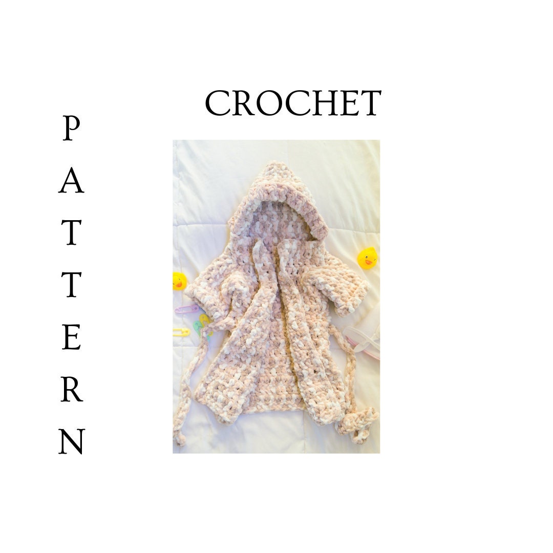 Crochet Pattern | Baby Bathrobe Crochet Pattern | Baby Crochet Pattern ...