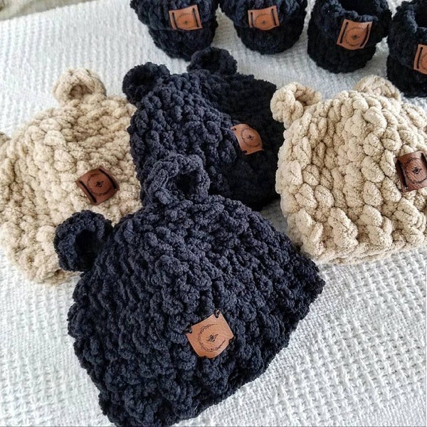 Chenille Baby Hat - Etsy