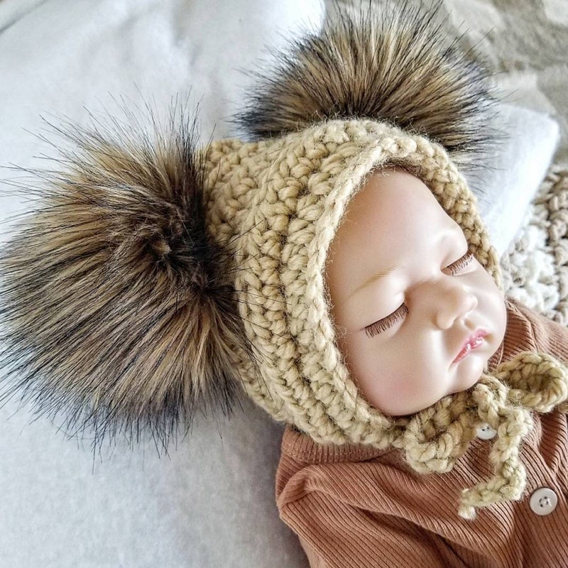 Baby Pom Pom Hat - Etsy
