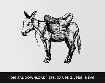Vector Mule Svg - Etsy