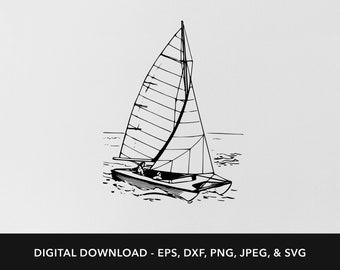 Sailboat Dxf Files - Etsy