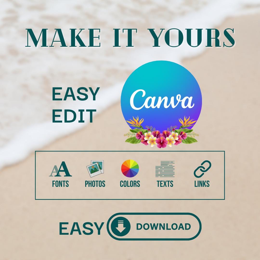 Hyatt Ziva Cap Cana Resort Guide Template - Etsy