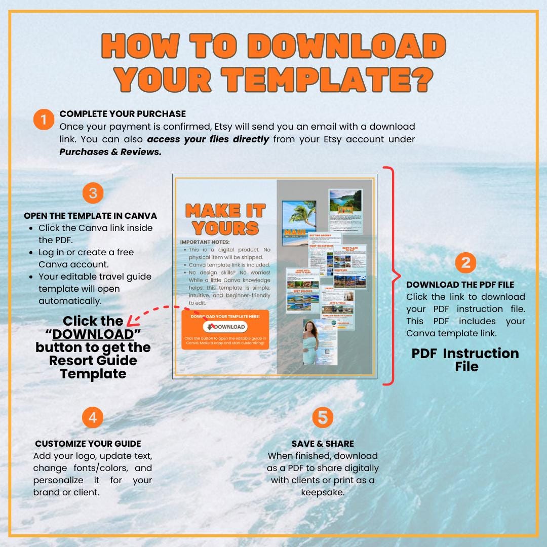 Maui Travel Guide | Editable Canva Template | Travel Advisor & Client ...