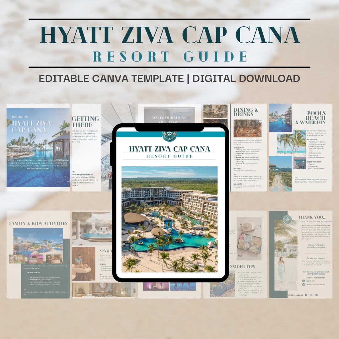 Hyatt Ziva Cap Cana Resort Guide Template - Etsy