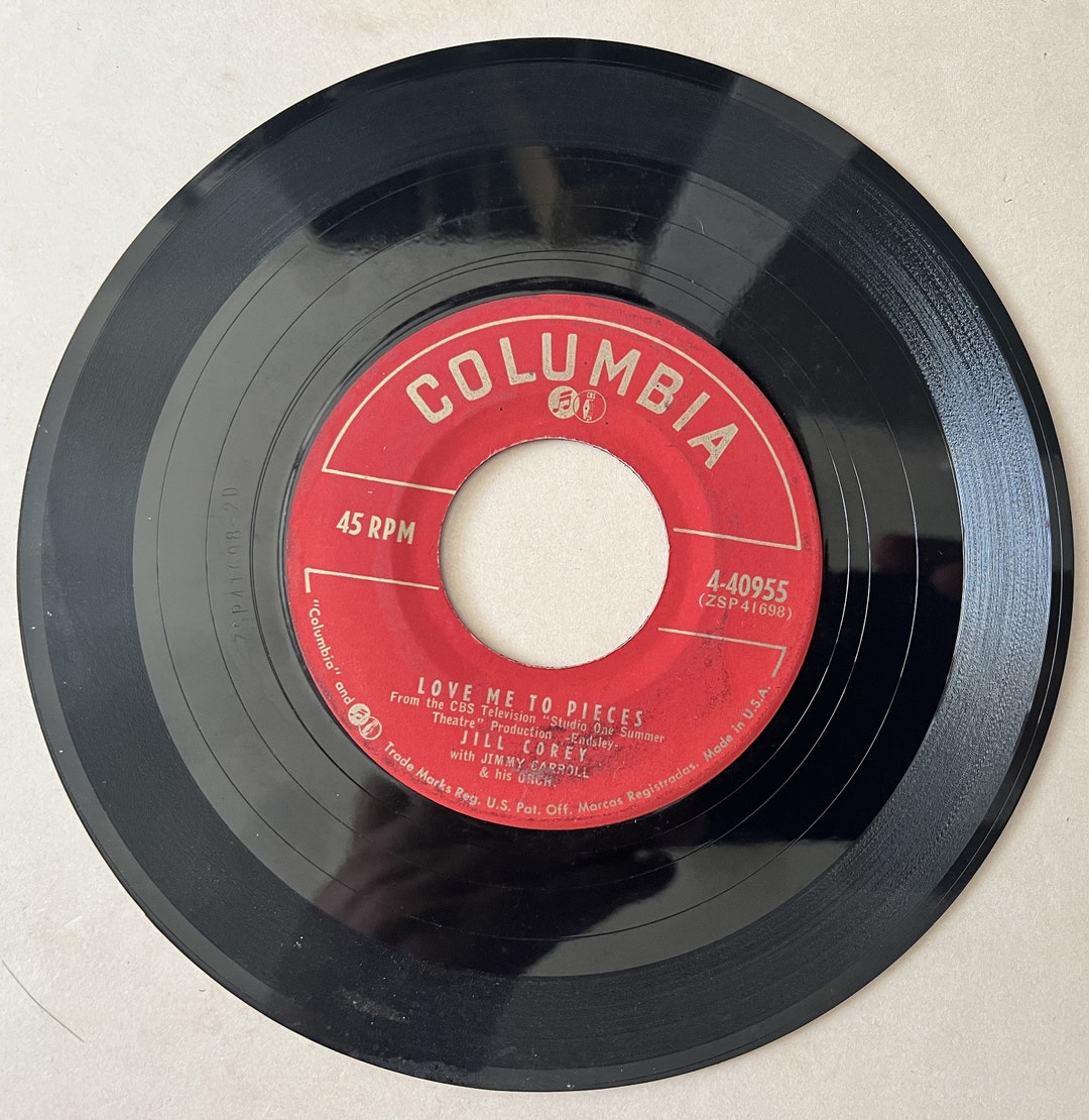 1957 45 RPM 7 Vinyl Record Jill Corey With Jimmy Carroll & His ...