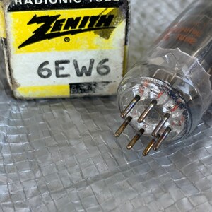 Vintage Zenith Electronic Radio Tube With Original Box 6EW6 - Etsy