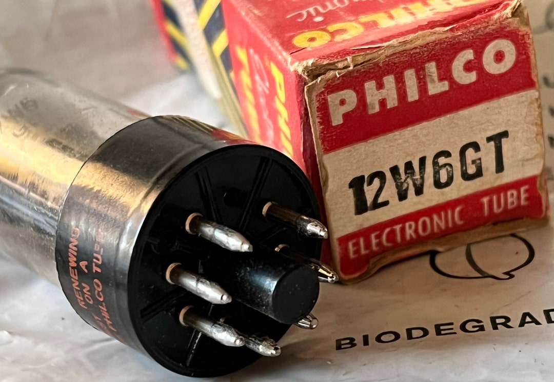 Philco Electronic Radio Tube With Original Box 12W6GT Model Untested ...