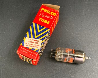 Vintage Philco Electronic Radio Tube With Original Box 12AV7 Model ...