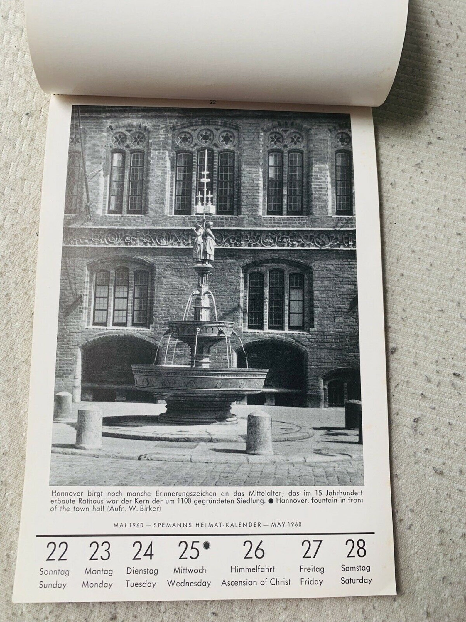 Vintage German Calendar 1960 Spemann's Helmat Kalendar | Etsy