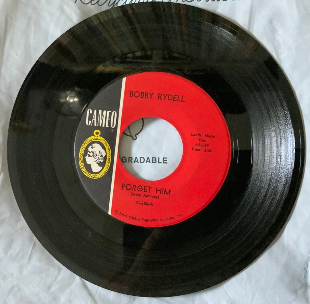 1963 45 Rpm 7 Vinyl Record Bobby Rydell Forget Him Love Love Go Away Cameo Records C