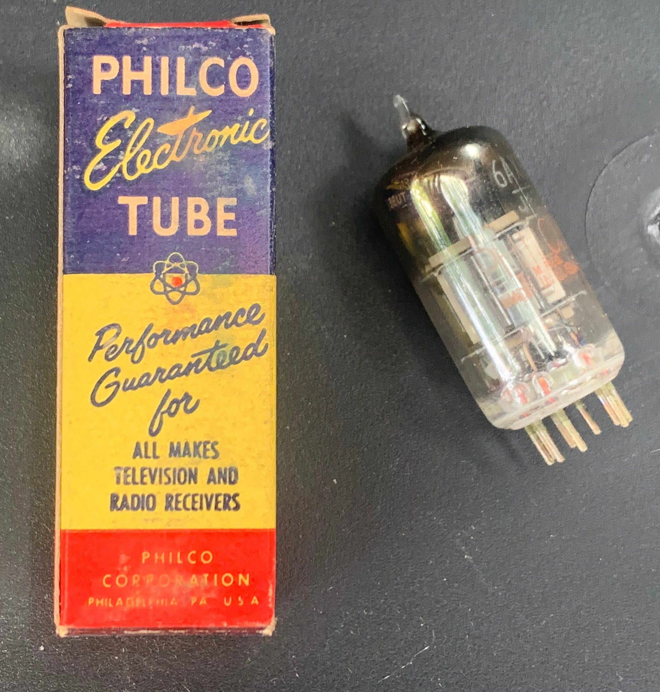 Vintage Philco Electronic Radio Tube With Original Box 6AX8 | Etsy
