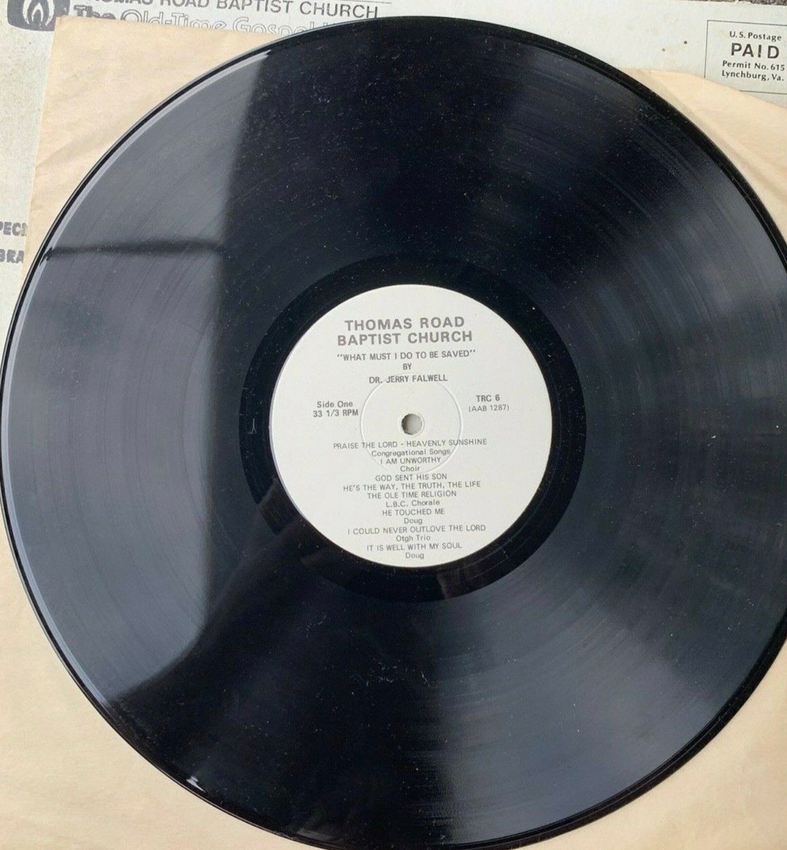 Vintage 1973 33 RPM 12 Vinilo Record Jerry Falwell - Etsy España