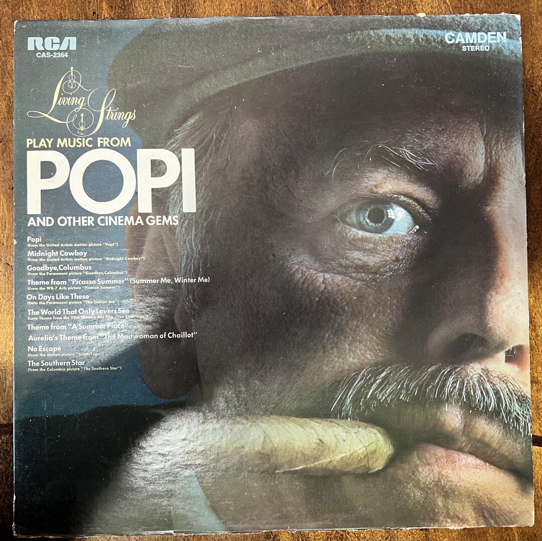 1969 33 RPM 12" Vinyl LP Record Living Strings - Play Music From Popi ...