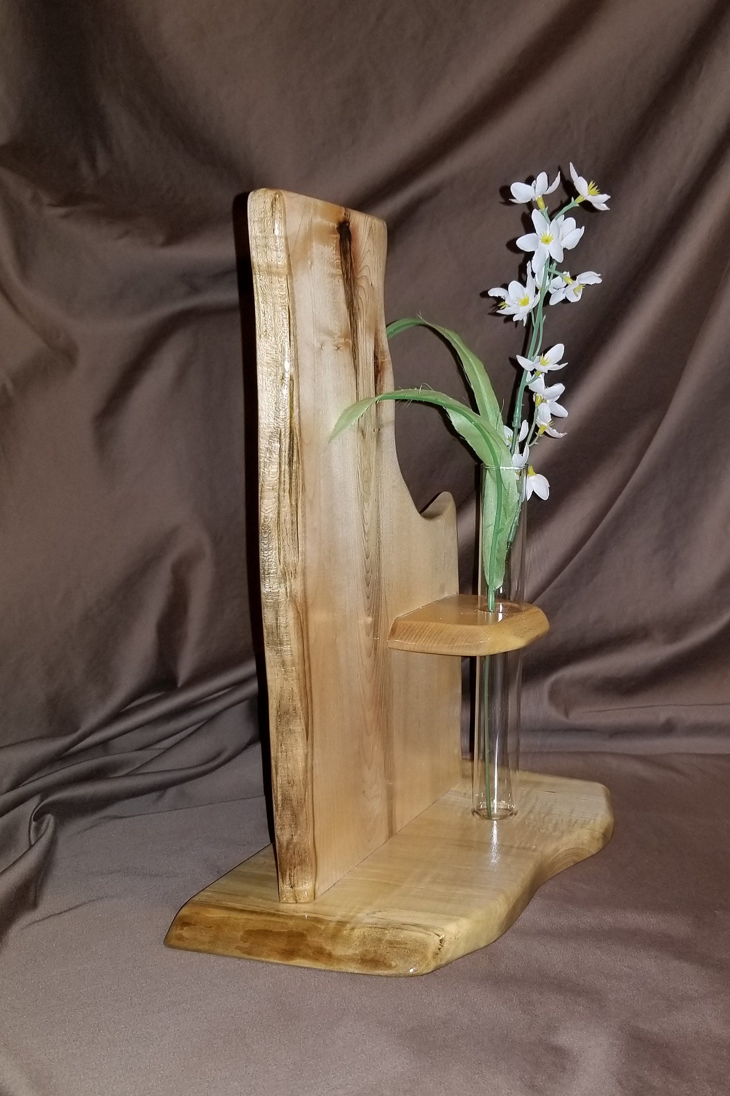 Wooden Bud Vase / Silk Flower Display / Unique Decorating - Etsy