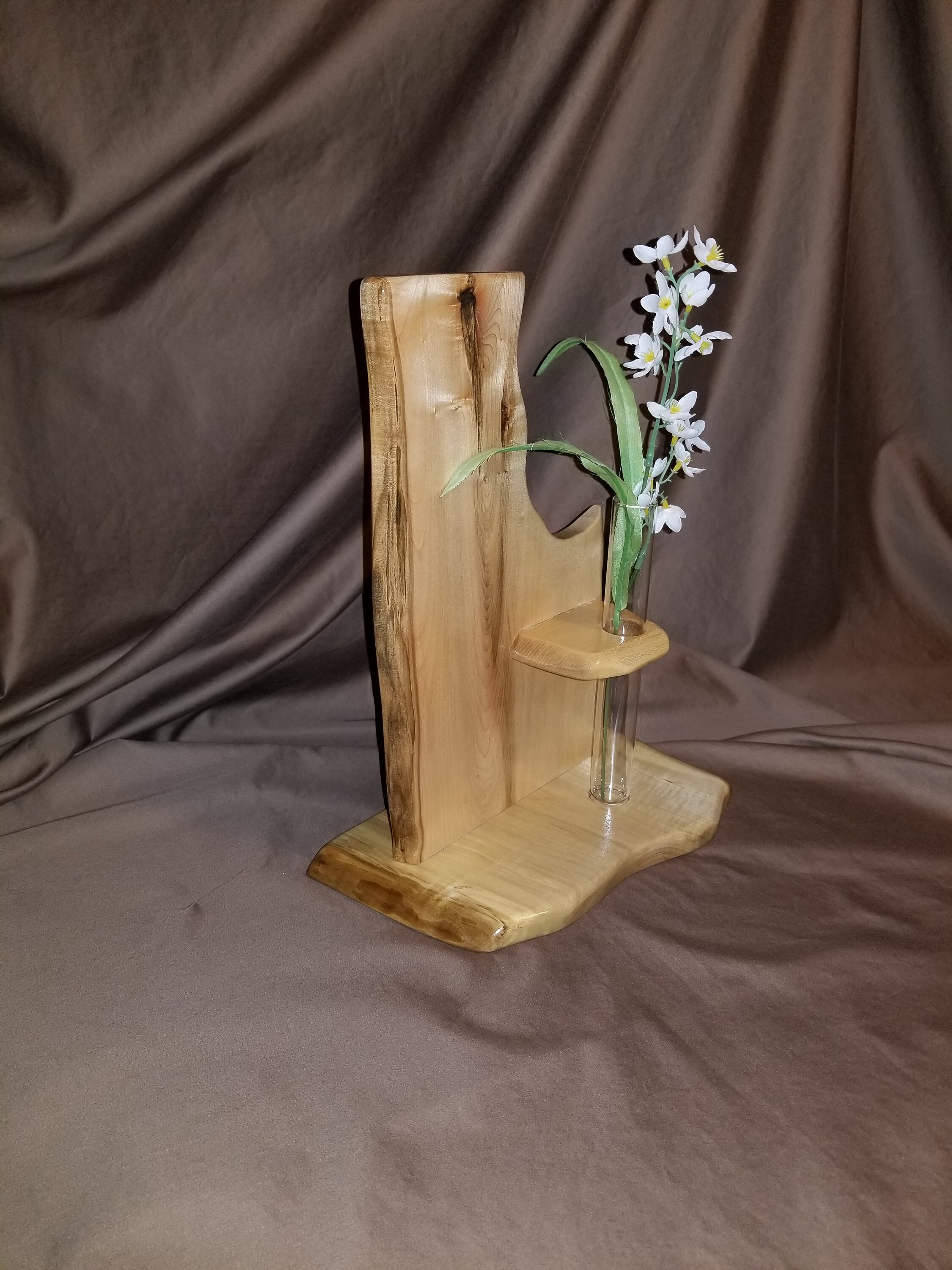 Wooden Bud Vase / Silk Flower Display / Unique Decorating - Etsy