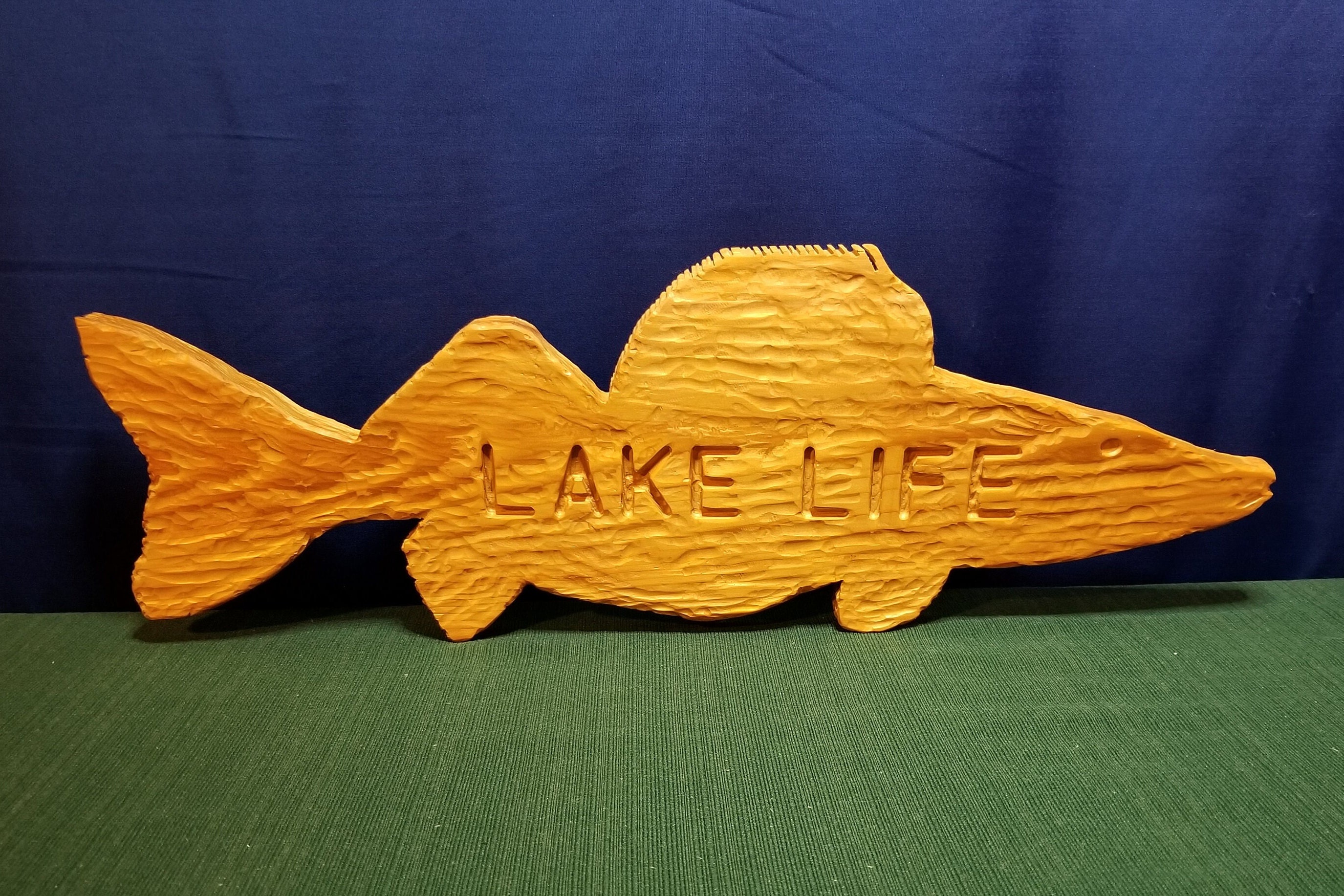 Wooden Fish Sign Walleye Lake Life Sign - Etsy