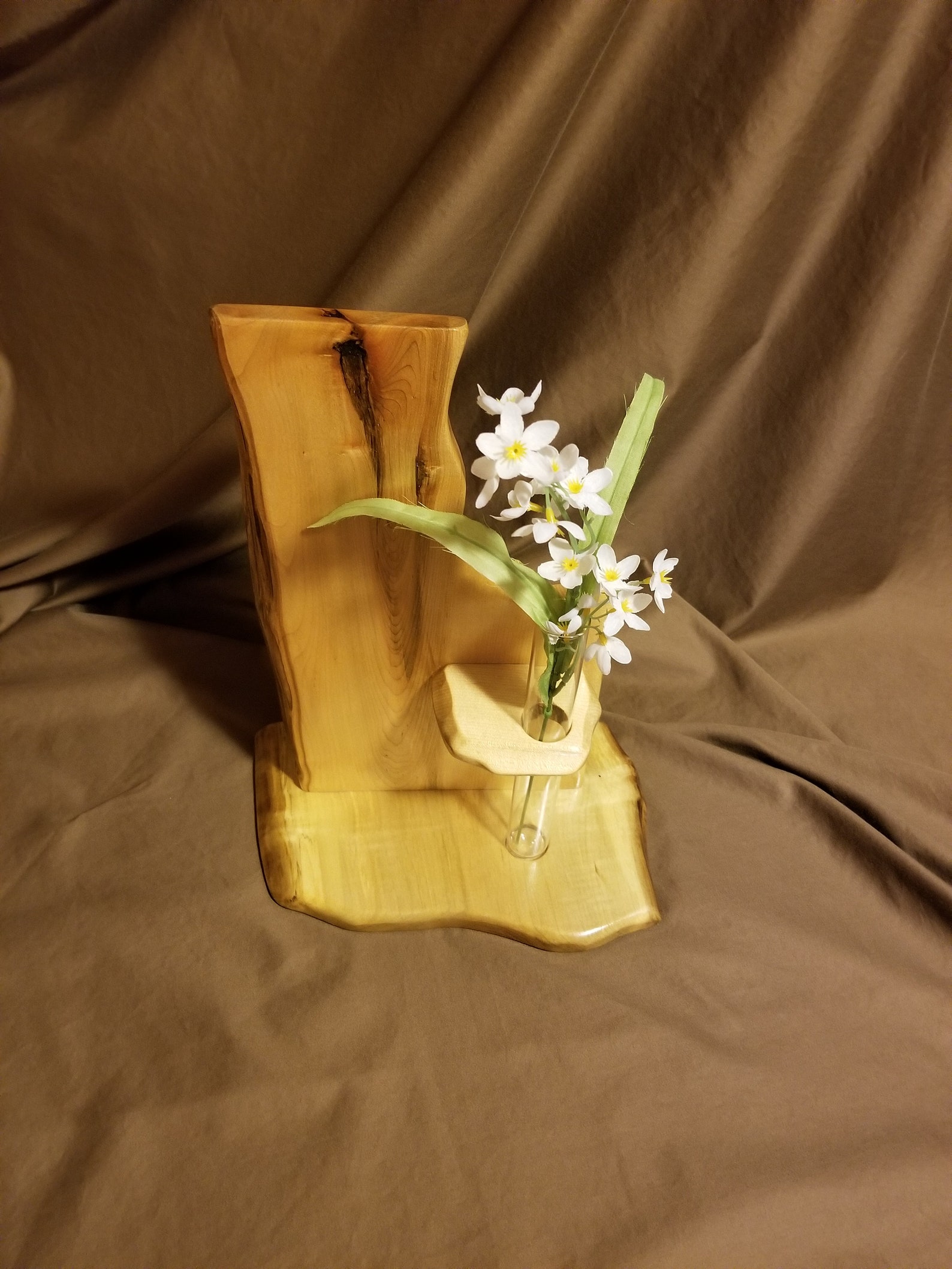 Wooden Bud Vase / Silk Flower Display / Unique Decorating - Etsy