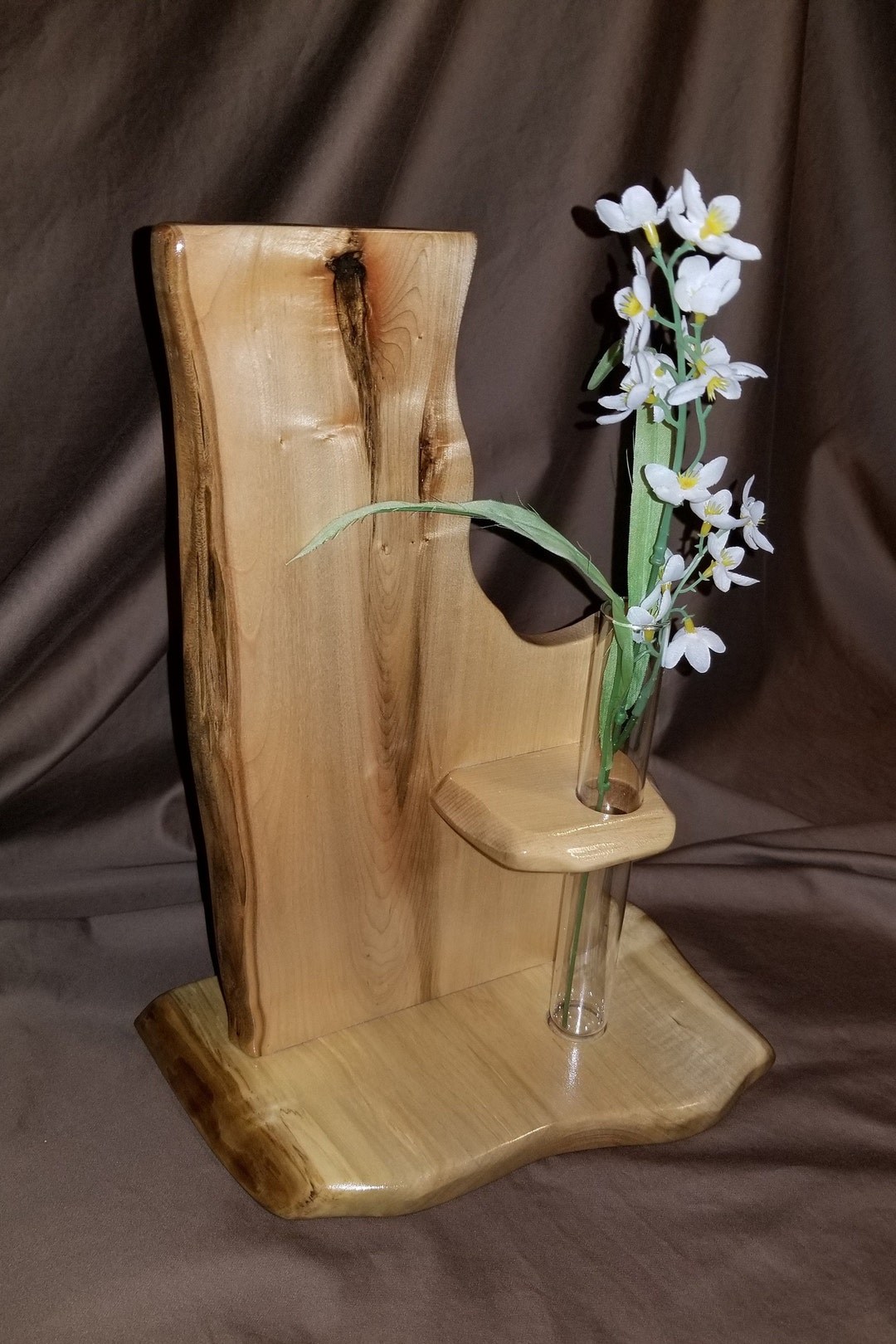 Wooden Bud Vase / Silk Flower Display / Unique Decorating - Etsy UK