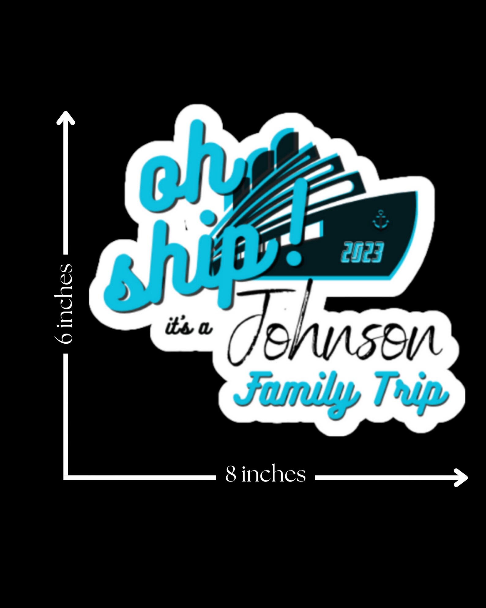Set Sail With Our 'oh Ship, It's a Family Trip' Personalized Cruise ...