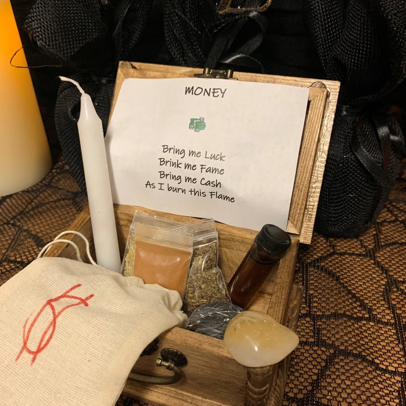 Money Spell Kit Witchcraft Kit All Natural: III Crows - Etsy