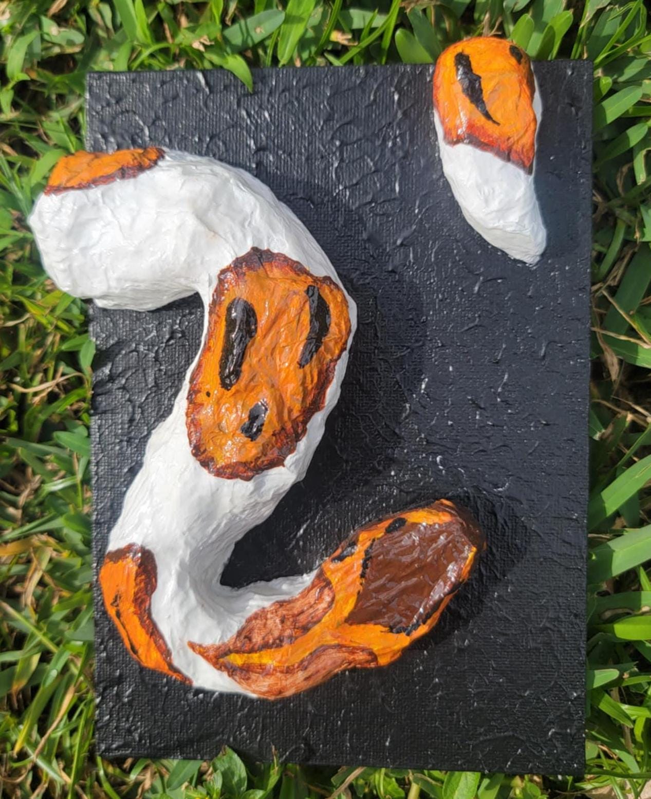 Handmade Pied Ball Python 3D Wall Art Sculpture on Canvas - Etsy