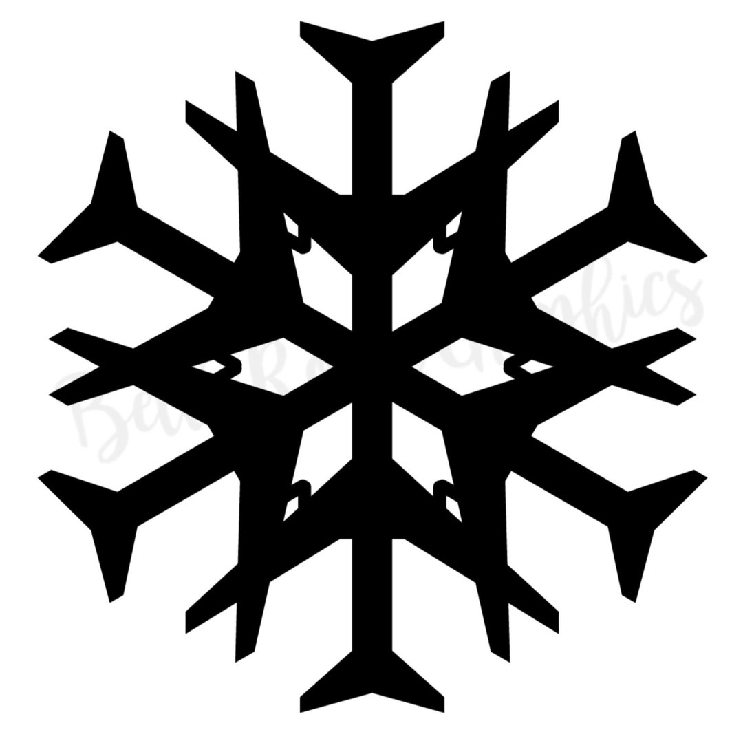 Airplane Snowflake SVG JPG PNG Eps, Airplane Svg Eps Png Jpg, Airplane ...