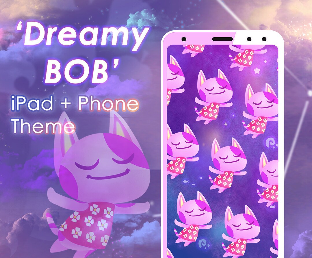 Animal Crossing | BOB | Dreamy Theme | Phone - iPad | Wallpaper - Etsy