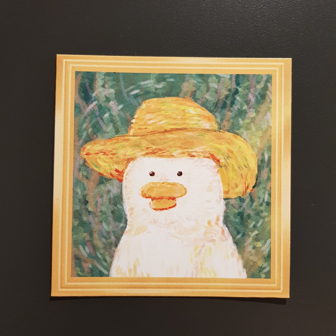 Duck Van Gogh Mini (10cm) Art Print - Etsy New Zealand