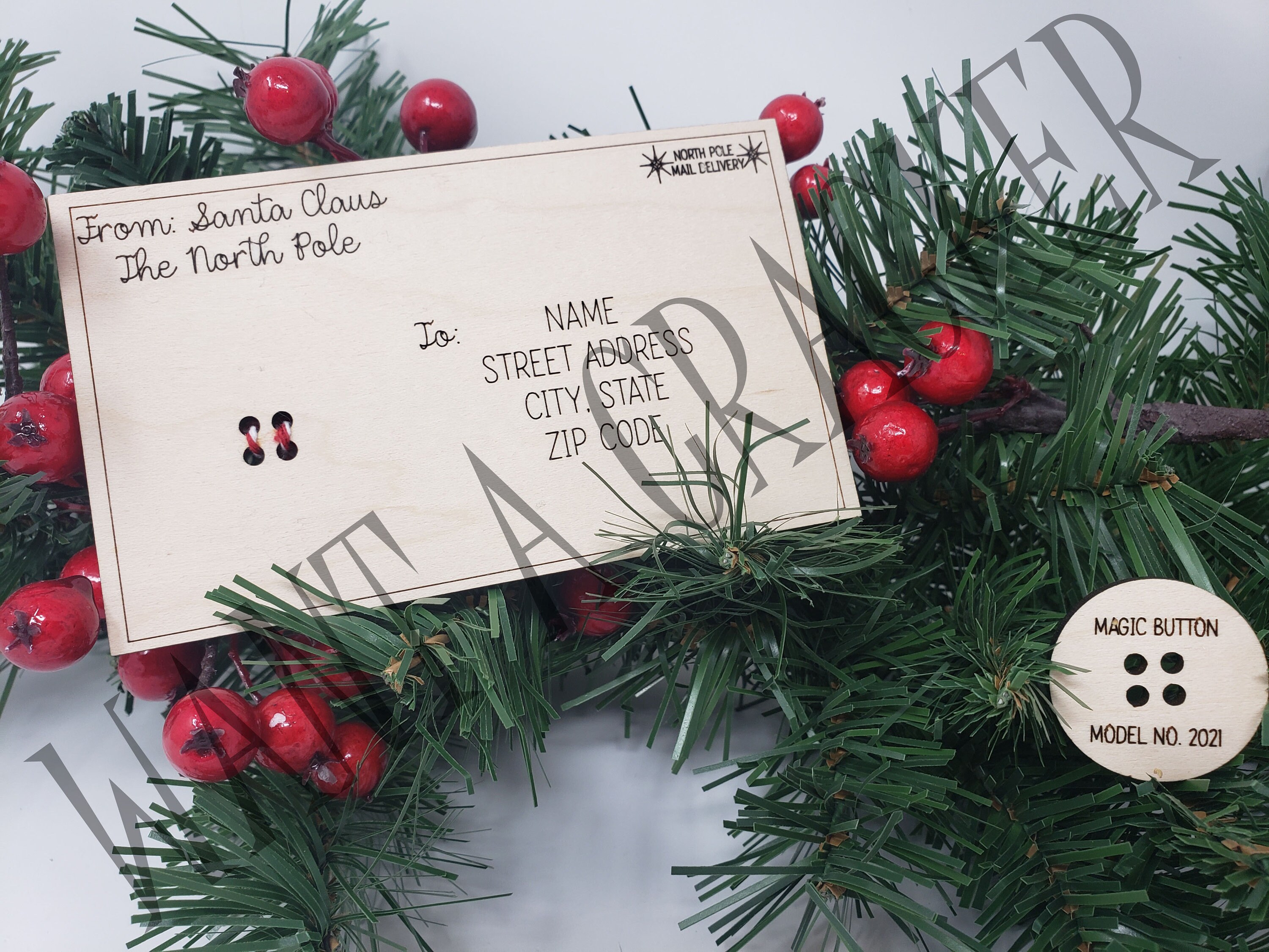 SVG Santa's Lost Button Postcard and Button, Christmas Holiday Kids ...