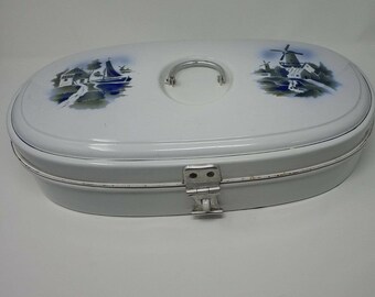 Enamelware Bread Box - Etsy
