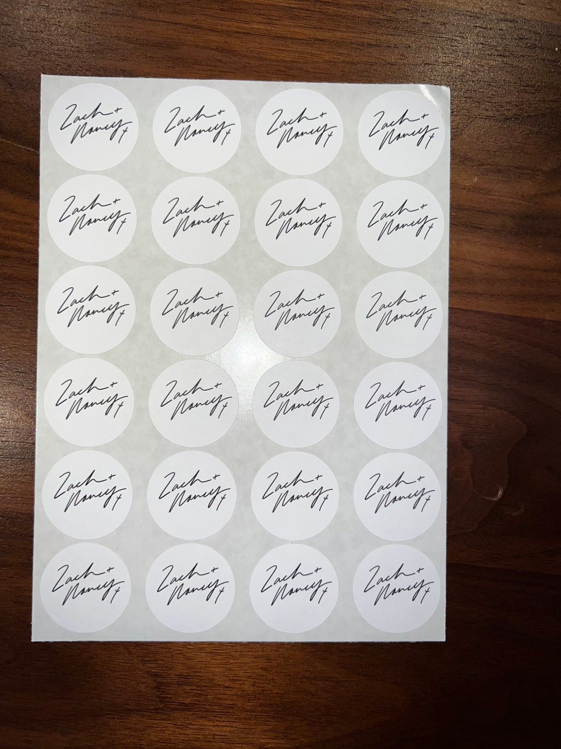 White Matte Logo Stickers Custom Round or Square Labels - Etsy Canada