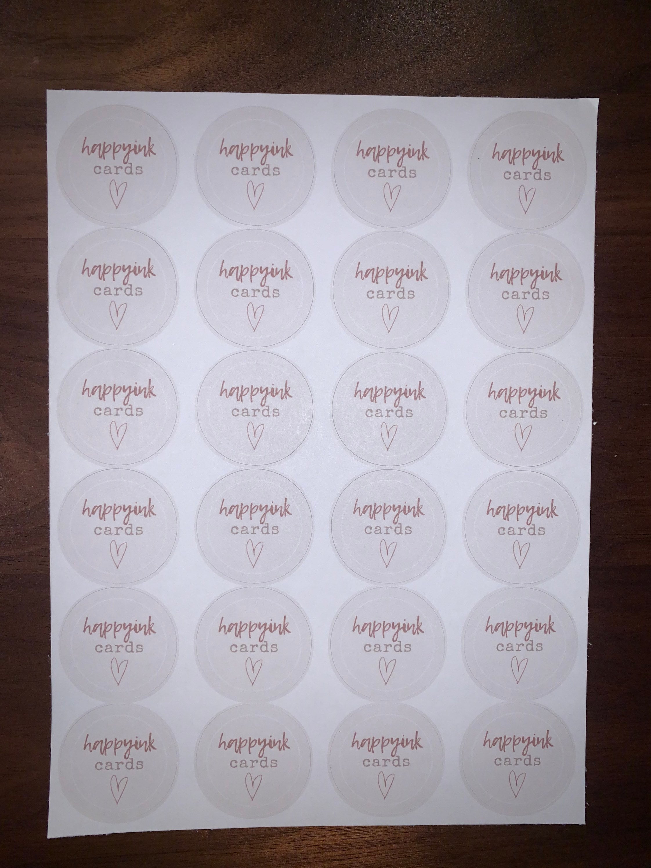 White Matte Logo Stickers Custom Round or Square Labels - Etsy Canada