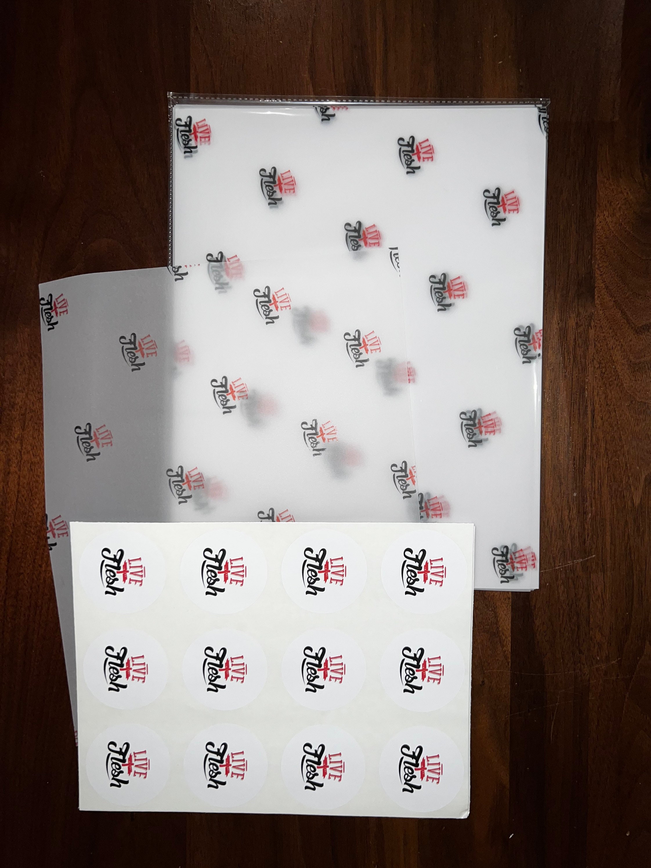 White Matte Logo Stickers Custom Round or Square Labels - Etsy Canada