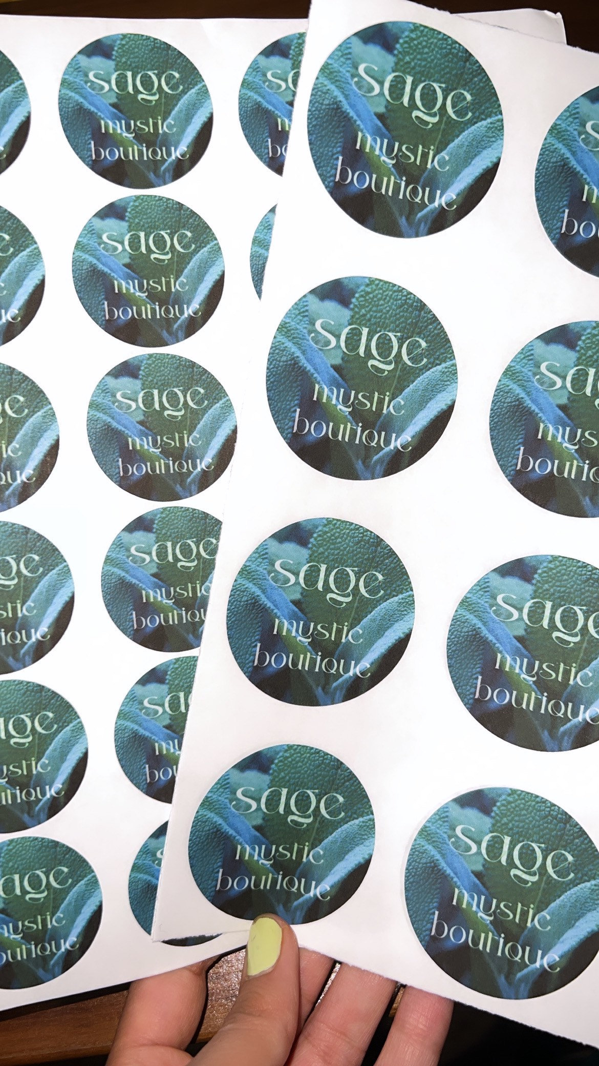 White Matte Logo Stickers Custom Round or Square Labels - Etsy Canada