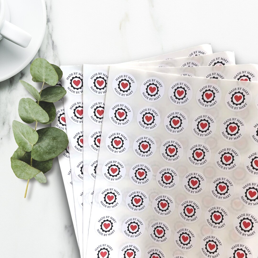 1" BULK STICKERS, 5+ Sheets, Matte Logo Business Stickers, Custom Round ...