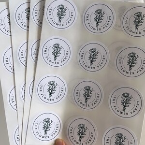 White Matte Logo Stickers, Custom Round or Square Labels, Envelope ...
