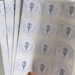White Matte Logo Stickers, Custom Round or Square Labels, Envelope ...