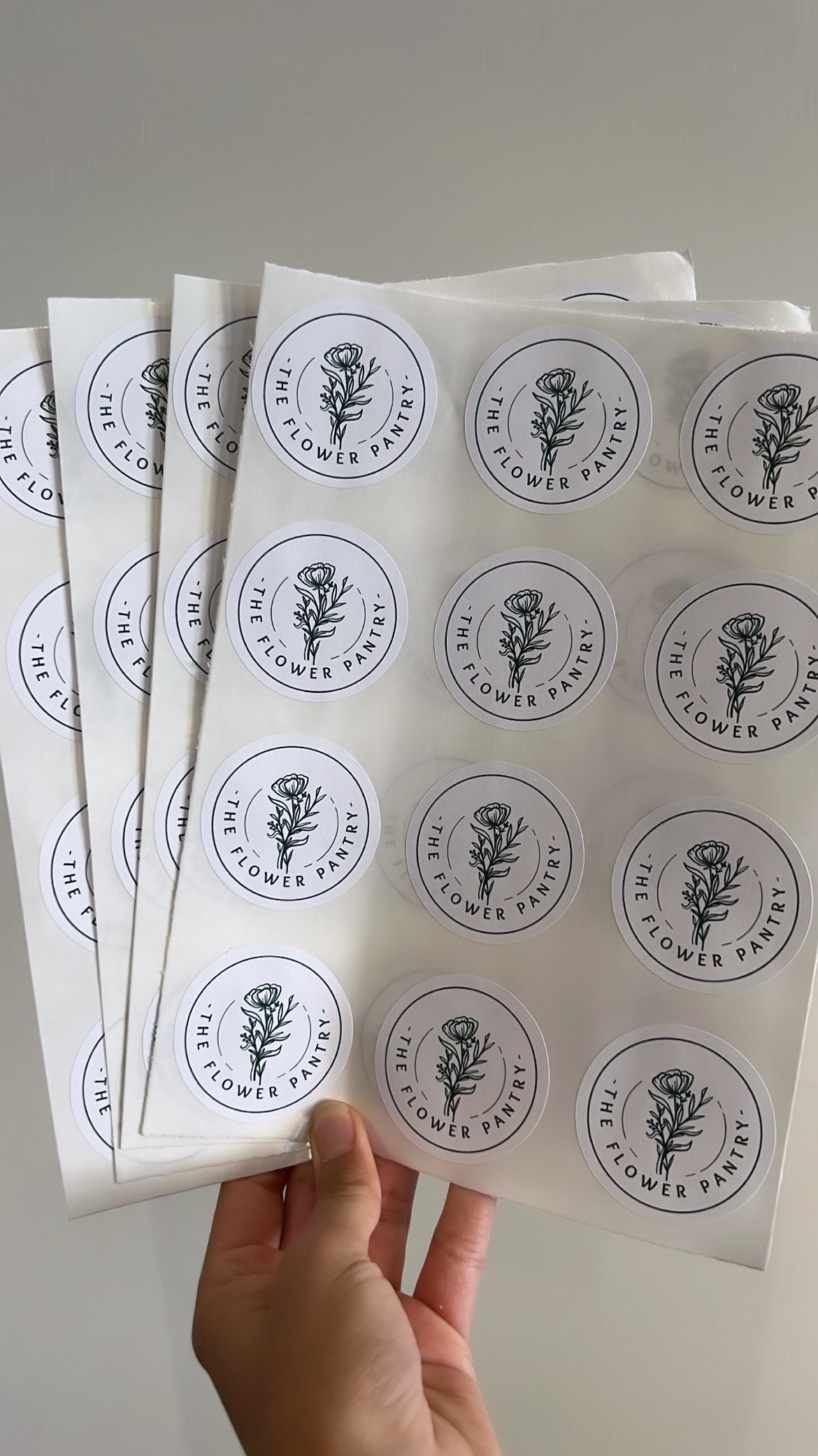 White Matte Logo Stickers Custom Round or Square Labels - Etsy Canada